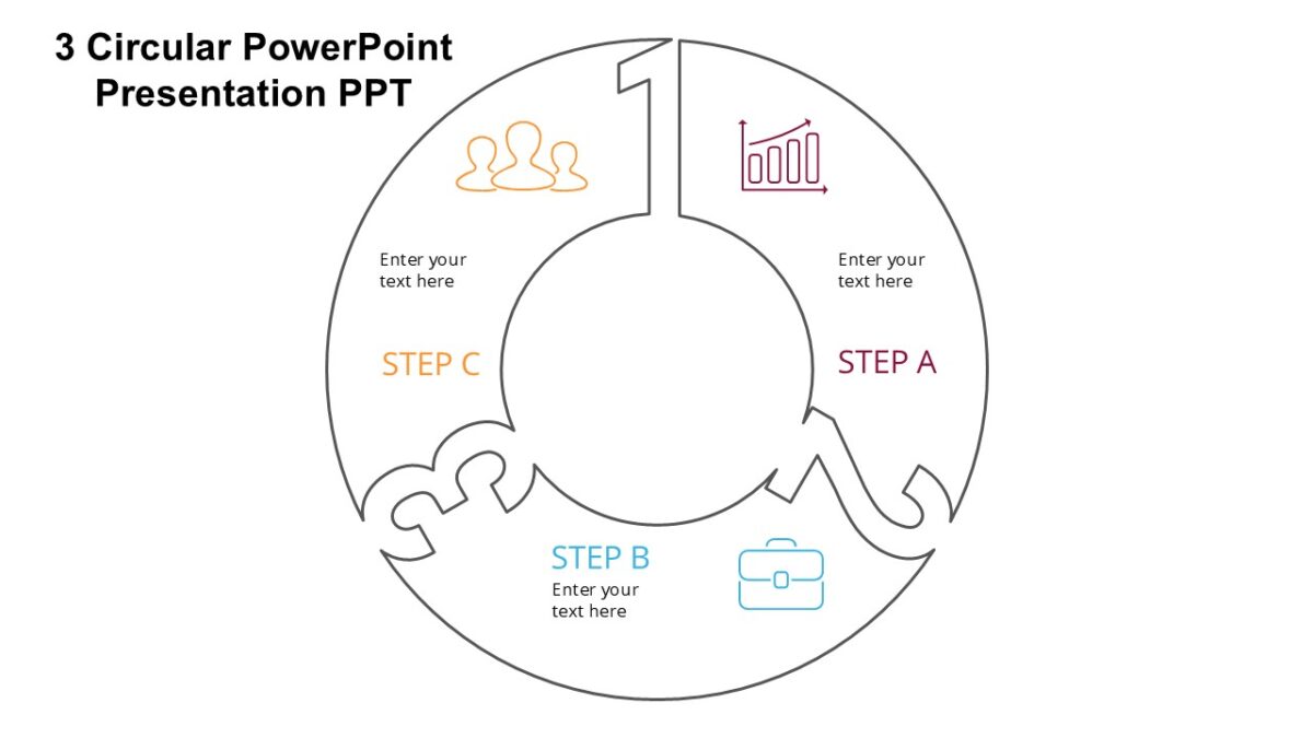 3 Circular PowerPoint Presentation PPT : 100% Editable PPTx