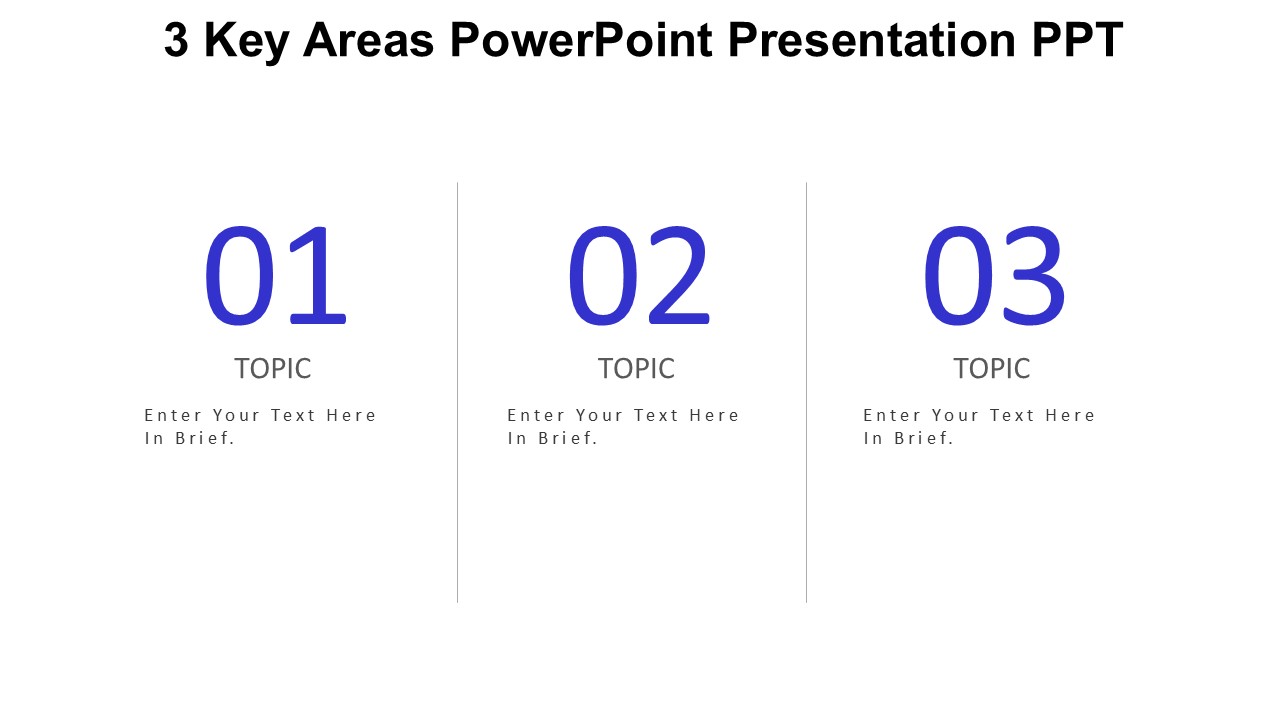 3 Key Areas PowerPoint Presentation PPT - PPTUniverse