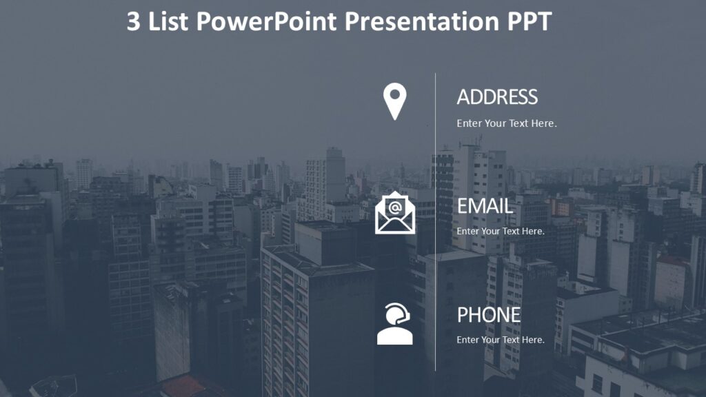 3 List PowerPoint Presentation PPT - PPTUniverse