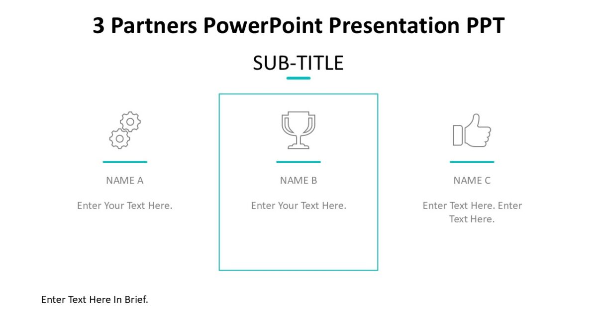 3 Partners PowerPoint Presentation PPT - PPTUniverse