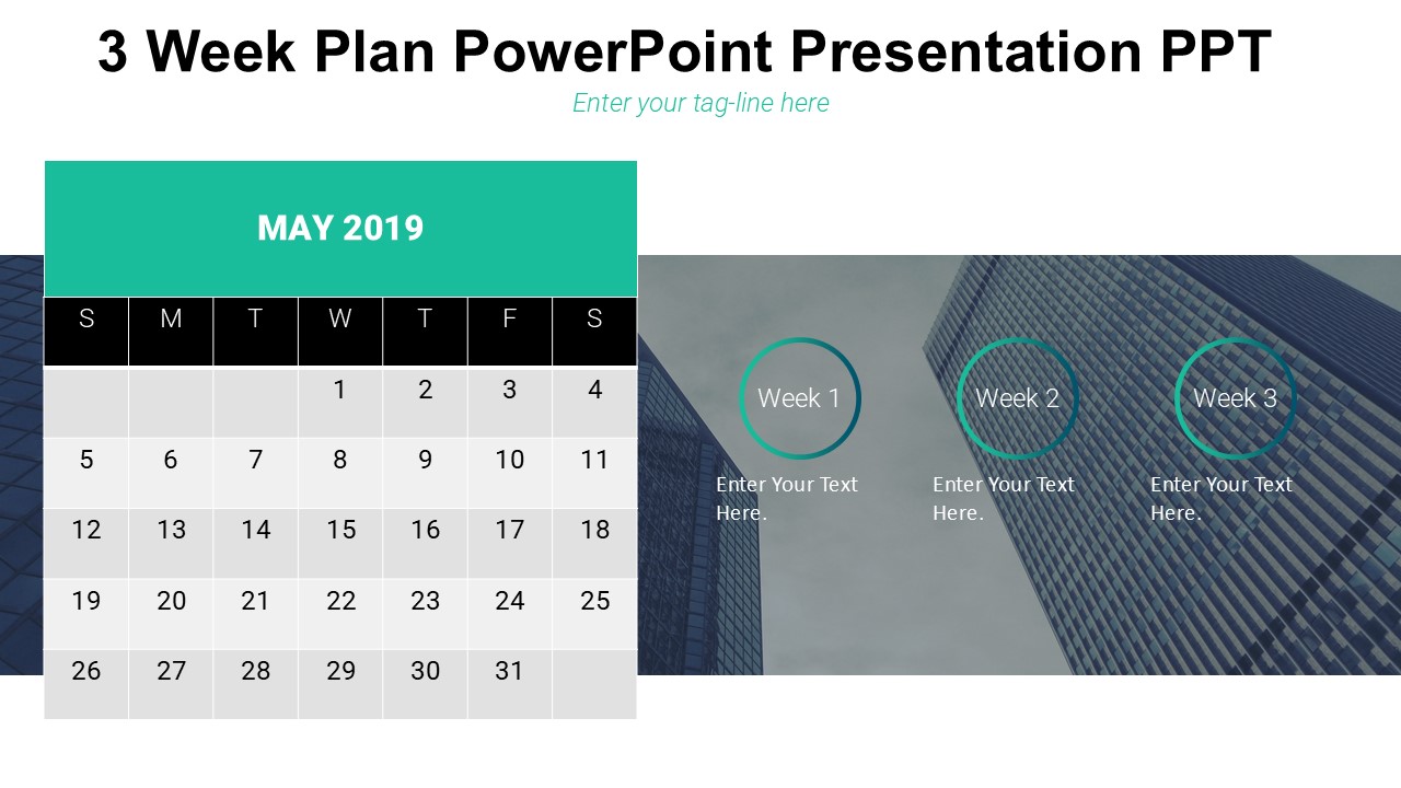 3 Week Plan PowerPoint Presentation PPT - PPTUniverse