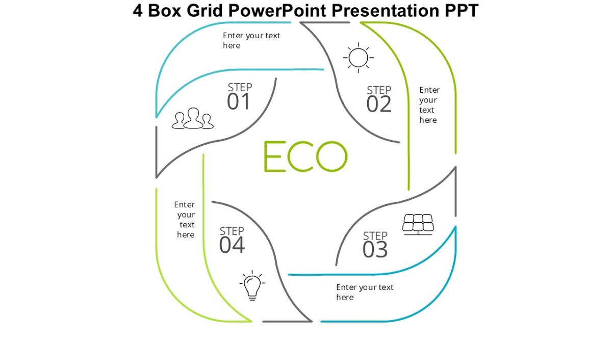4 Box Grid PowerPoint Presentation PPT - PPTUniverse : Fully Editable PPTx
