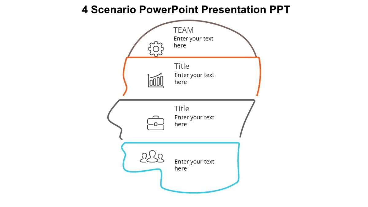 4 Scenario PowerPoint Presentation PPT : 100% Editable PPTx