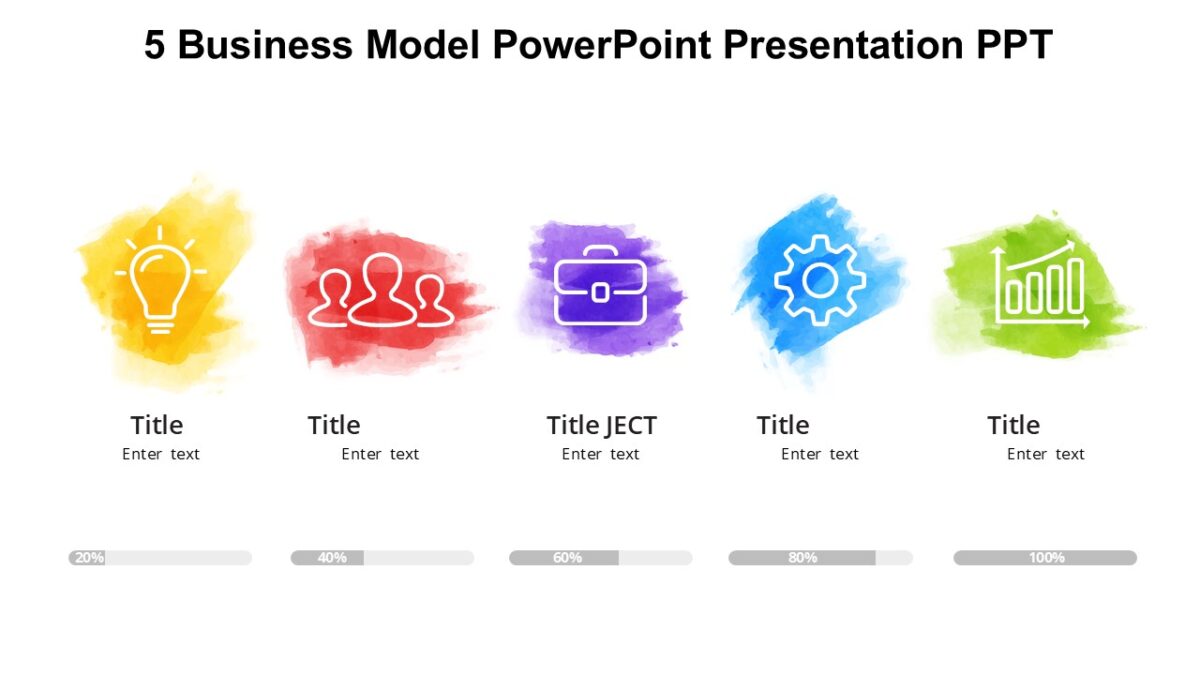 5 Business Model PowerPoint Presentation PPT : 100% Editable PPTx