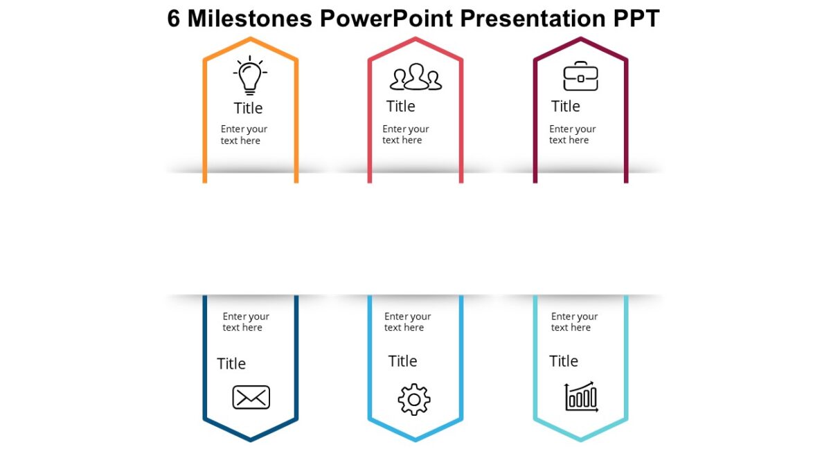 6 Milestones PowerPoint Presentation PPT : 100% Editable PPTx