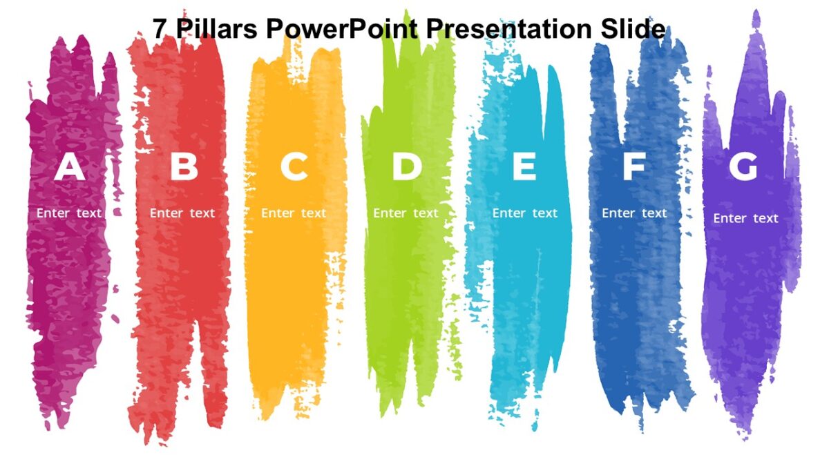 7 Pillars PowerPoint Presentation Slide : 100% Editable PPTx