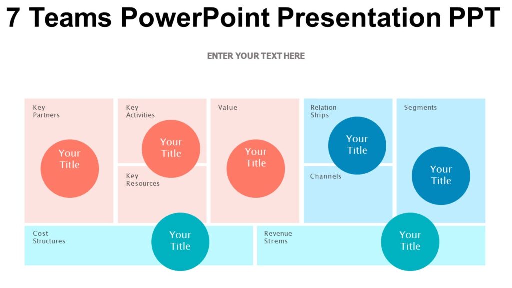 7 Teams PowerPoint Presentation PPT : 100% Editable PPTx