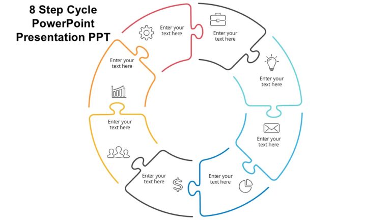 8 Step Cycle PowerPoint Presentation PPT : 100% Editable PPTx