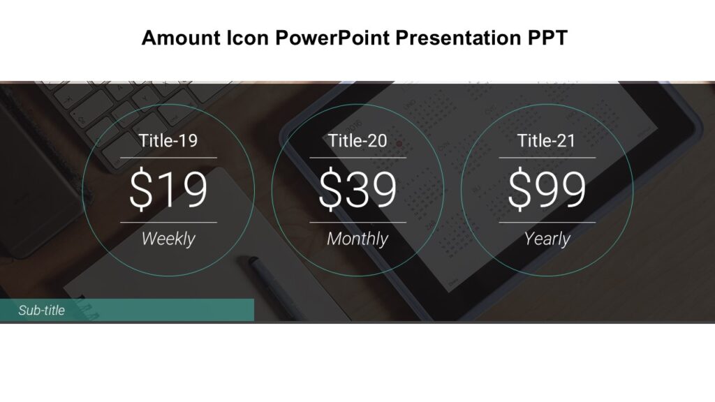 Amount Icon PowerPoint Presentation PPT : 100% Editable PPTx