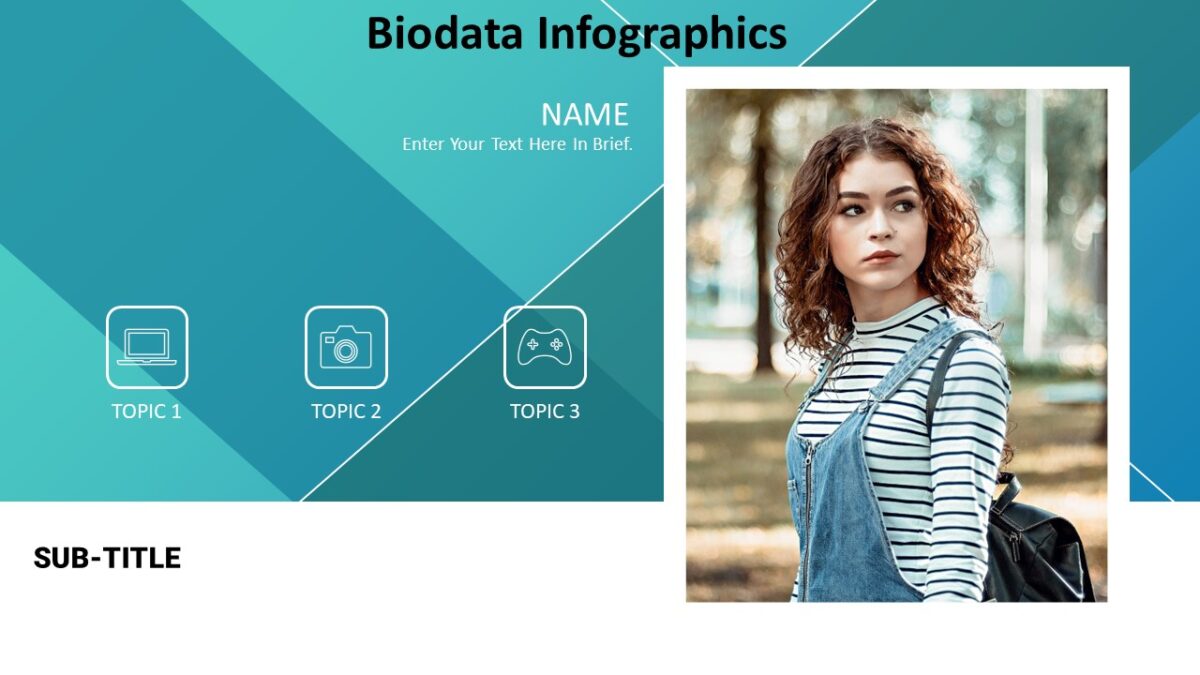 Biodata Infographics : 100% Editable PPTx