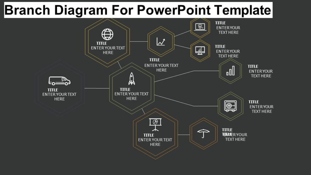 Branch Diagram For PowerPoint Template - PPTUniverse