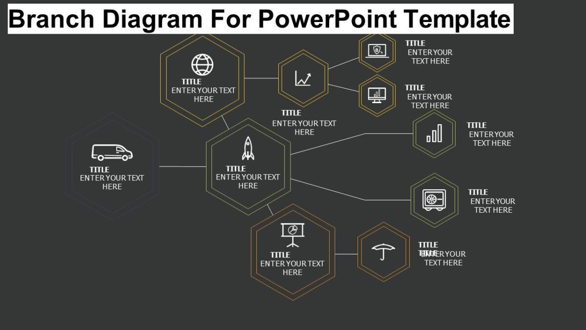 Branch Diagram For PowerPoint Template - PPTUniverse