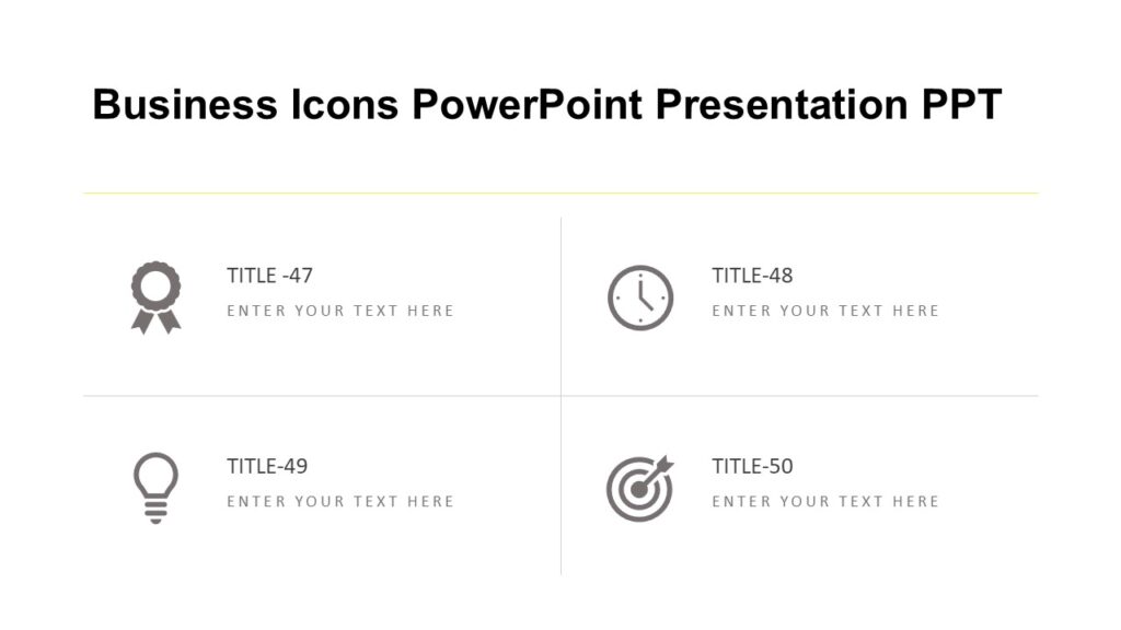 Business Icons PowerPoint Presentation PPT : 100% Editable PPTx
