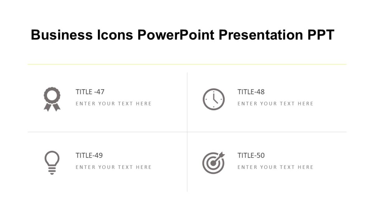 Business Icons PowerPoint Presentation PPT : 100% Editable PPTx