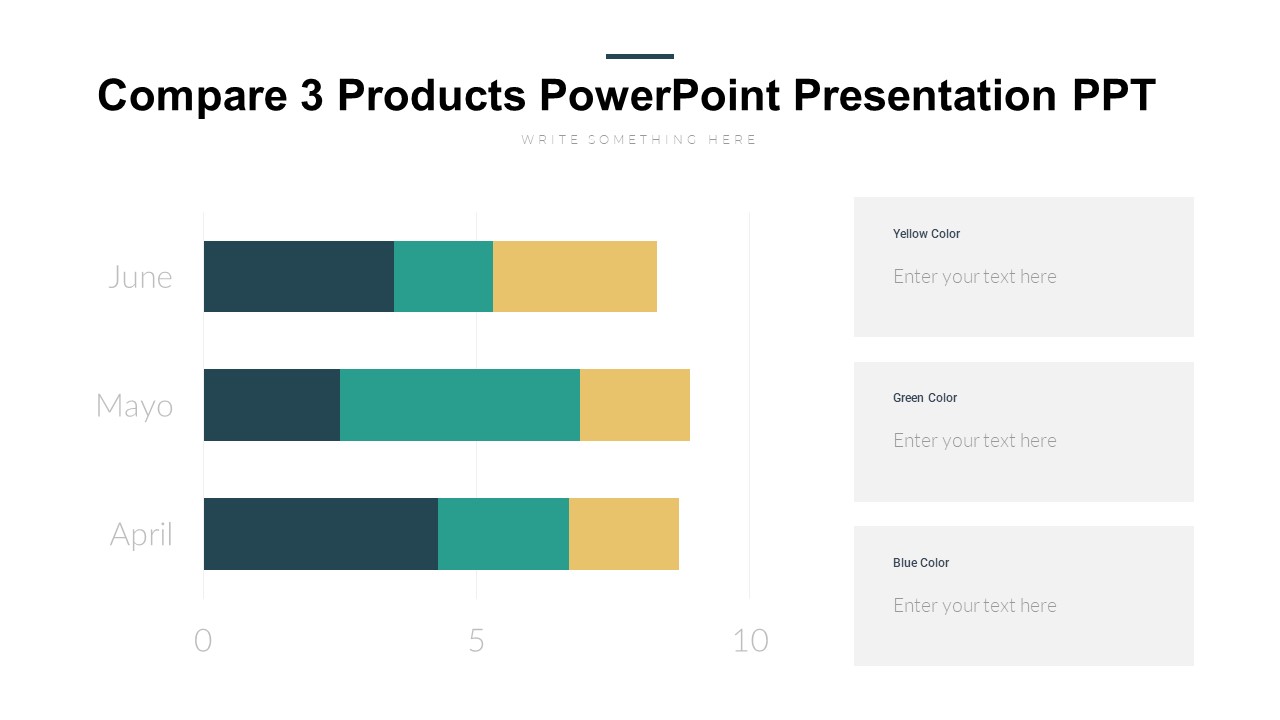 Compare 3 Products PowerPoint Presentation PPT - PPTUniverse