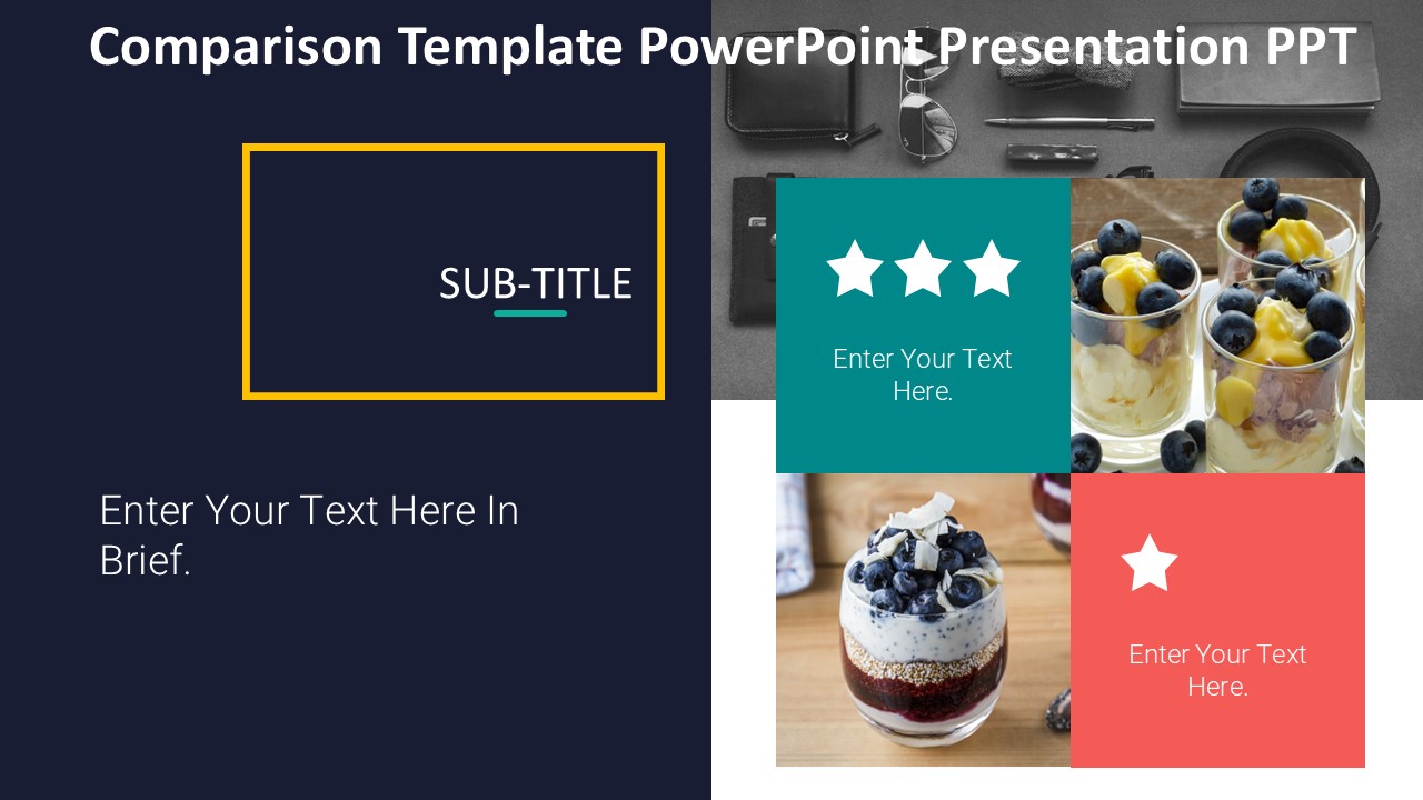 Comparison Template PowerPoint Presentation PPT : 100% Editable PPTx