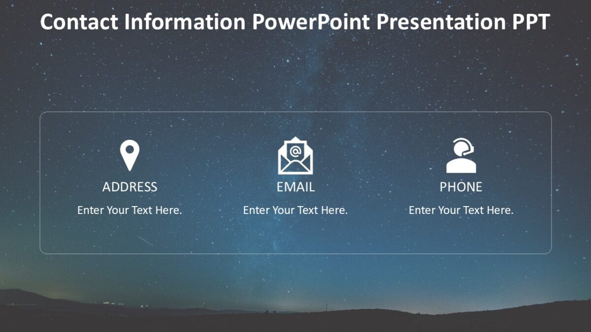 Contact Information PowerPoint Presentation PPT - PPTUniverse