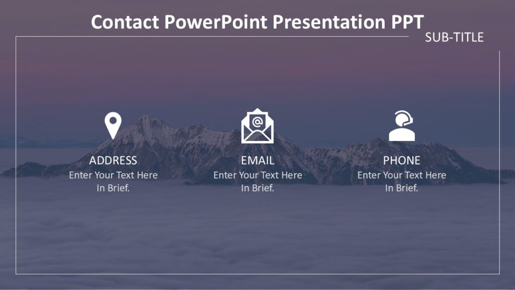 Contact PowerPoint Presentation PPT : 100% Editable PPTx