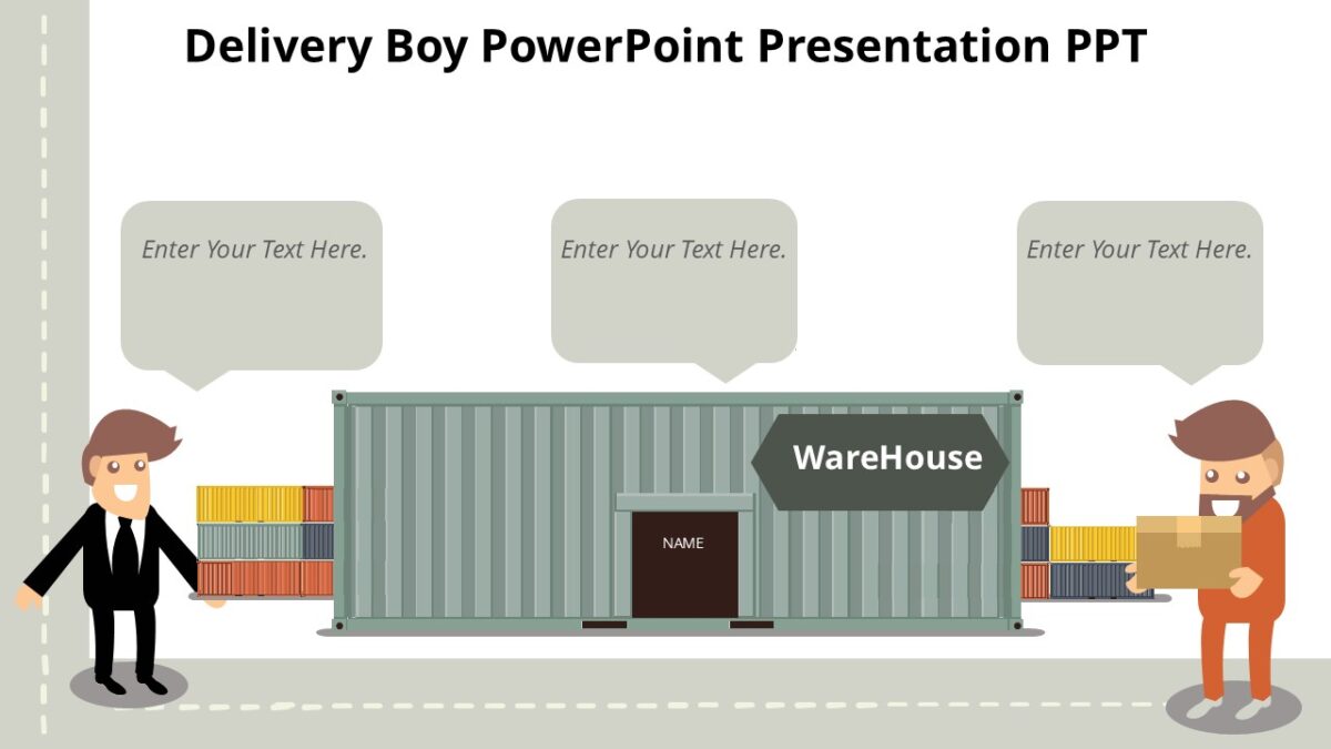 Delivery Boy PowerPoint Presentation PPT : 100% Editable PPTx