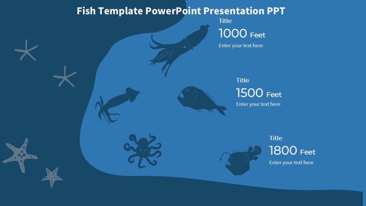 Fish Template PowerPoint Presentation PPT : 100% Editable PPTx