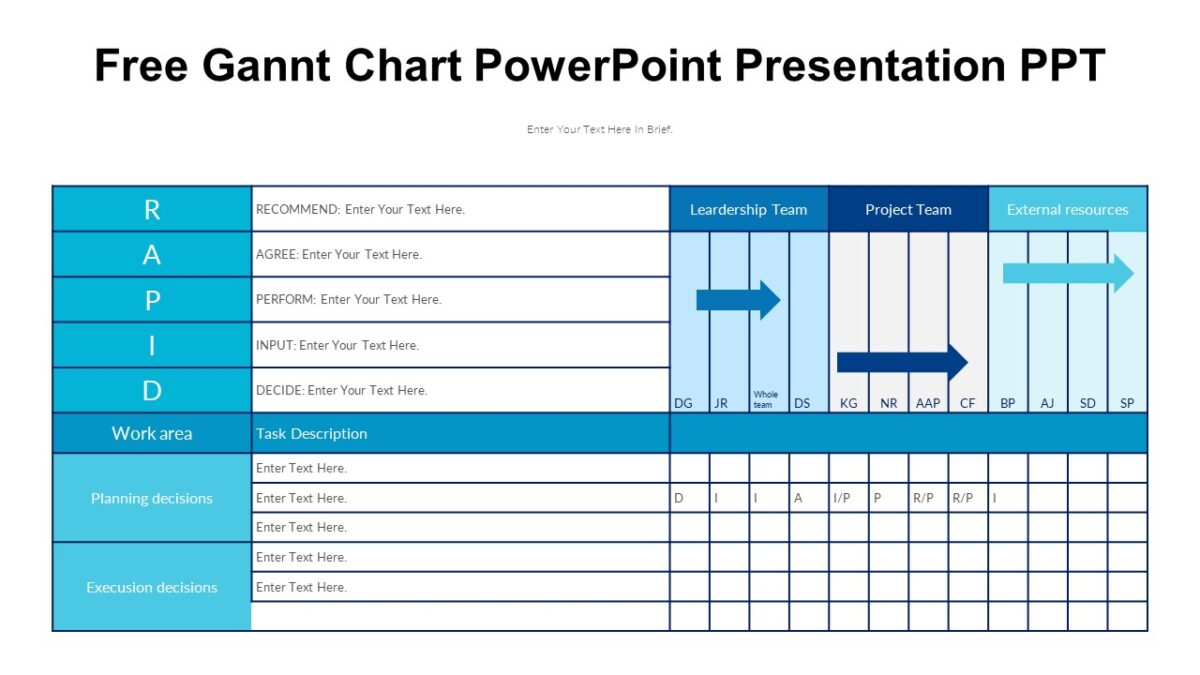 Free Gannt Chart PowerPoint Presentation PPT - PPTUniverse