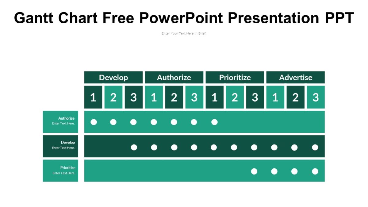 Gantt Chart Free PowerPoint Presentation PPT - PPTUniverse