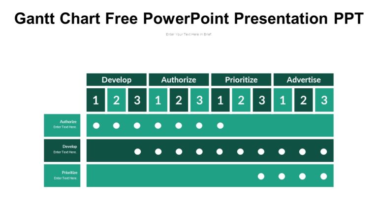 Gantt Chart Free PowerPoint Presentation PPT - PPTUniverse