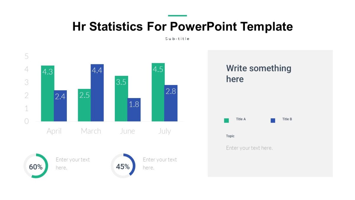 Hr Statistics For PowerPoint Template : 100% Editable PPTx