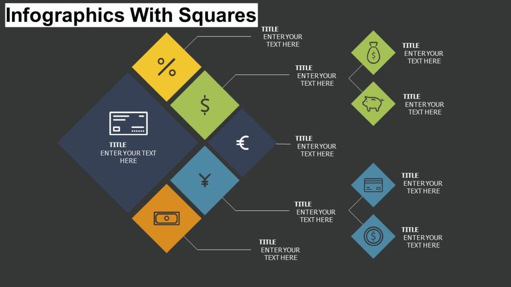 Infographics With Squares - PPTUniverse