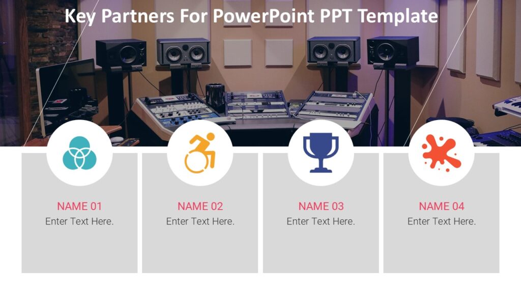 Key Partners For PowerPoint PPT Template : 100% Editable PPTx