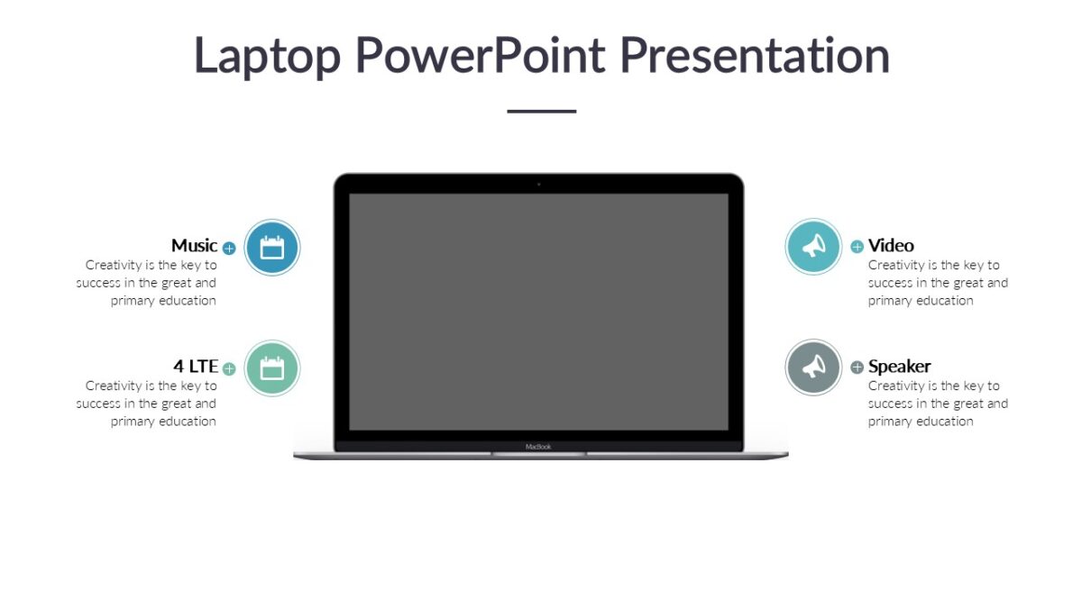 Laptop PowerPoint Presentation : 100% Editable PPTx