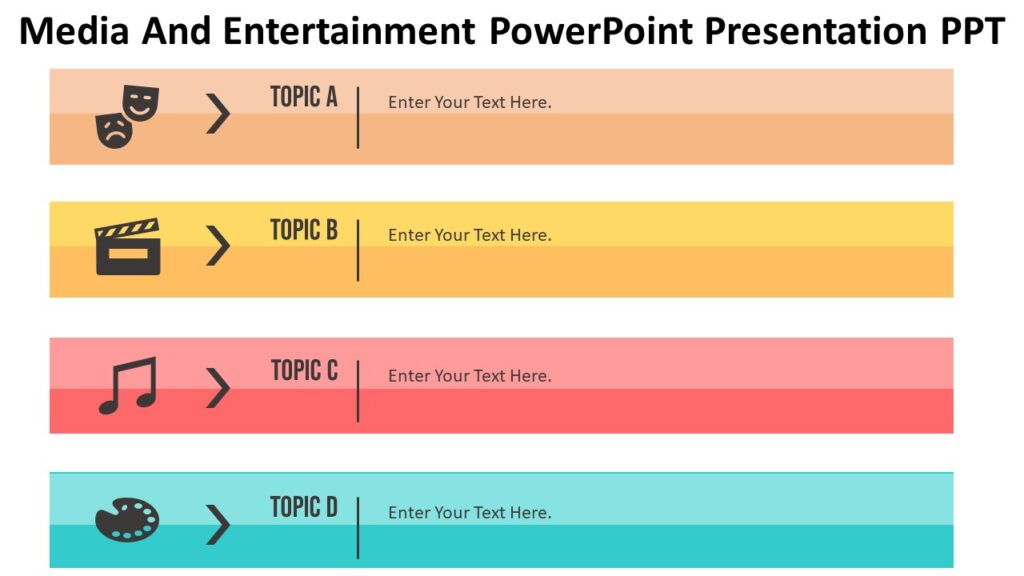 Media And Entertainment PowerPoint Presentation PPT : 100% Editable PPTx