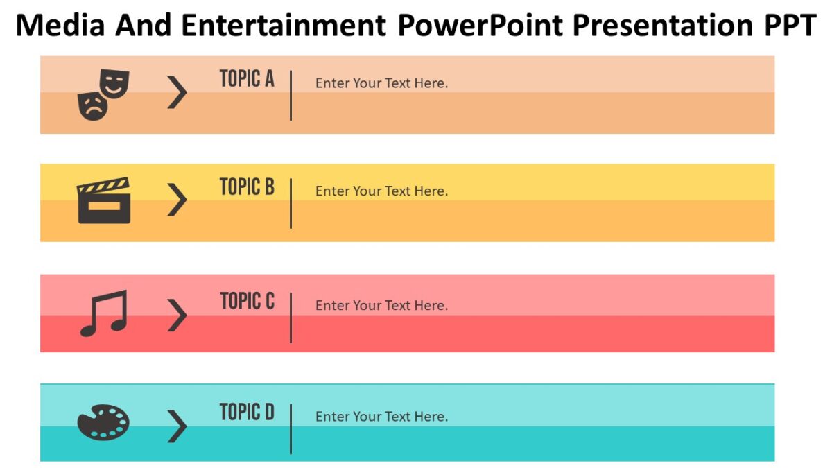 Media And Entertainment PowerPoint Presentation PPT : 100% Editable PPTx