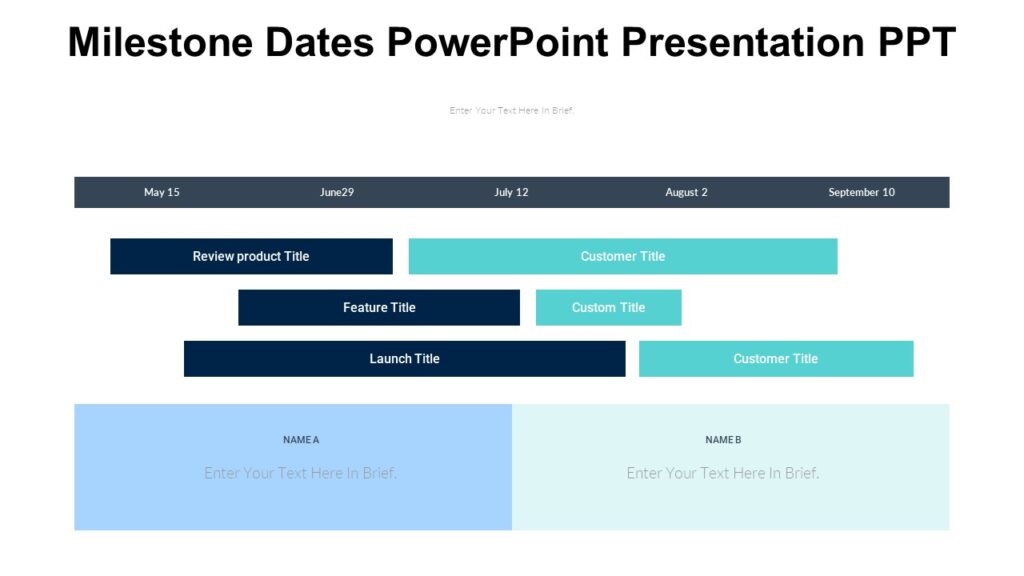 Milestone Dates PowerPoint Presentation PPT : 100% Editable PPTx