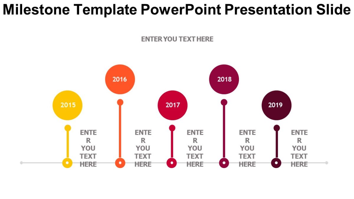 Milestone Template PowerPoint Presentation Slide - PPTUniverse