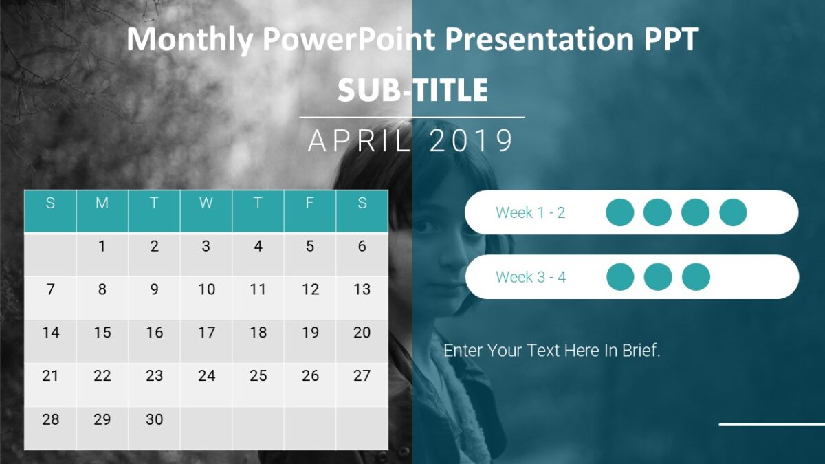 Monthly PowerPoint Presentation PPT : 100% Editable PPTx