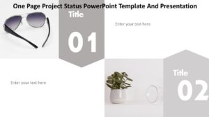One Page Project Status PowerPoint Template And Presentation : 100% ...