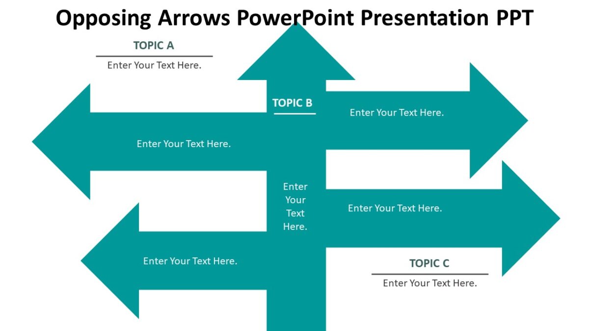 Opposing Arrows PowerPoint Presentation PPT - PPTUniverse