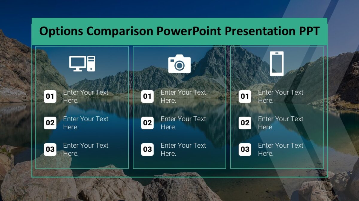 Options Comparison PowerPoint Presentation PPT - PPTUniverse