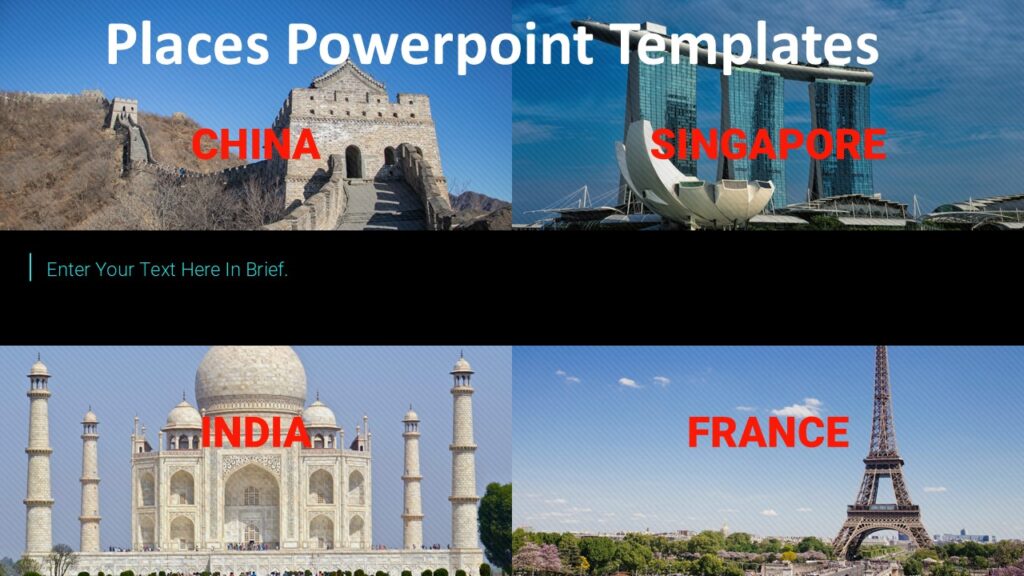 Places Powerpoint Templates : 100% Editable PPTx