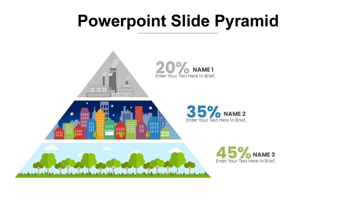 Powerpoint Slide Pyramid : 100% Editable PPTx