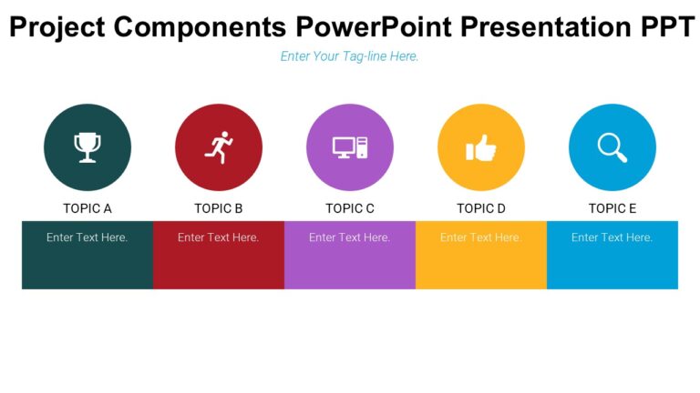 Project Components PowerPoint Presentation PPT : 100% Editable PPTx