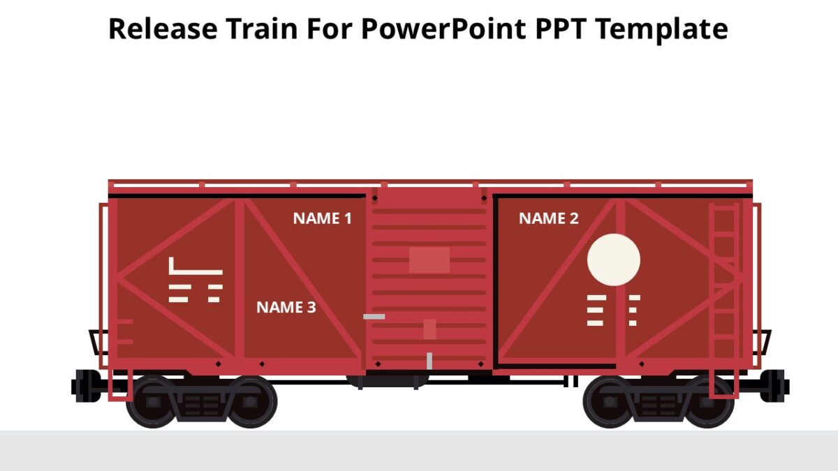 Release Train For PowerPoint PPT Template : 100% Editable PPTx