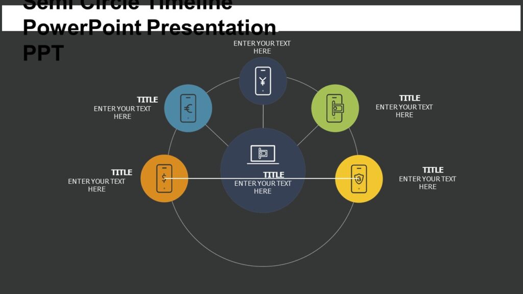 Semi Circle Timeline PowerPoint Presentation PPT : 100% Editable PPTx