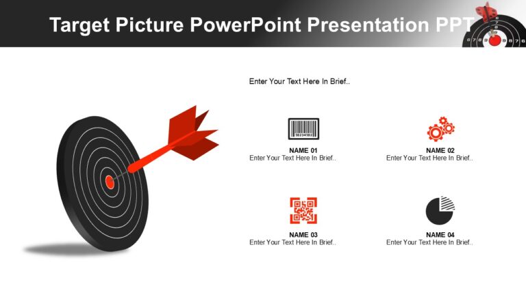 Target Picture PowerPoint Presentation PPT : 100% Editable PPTx