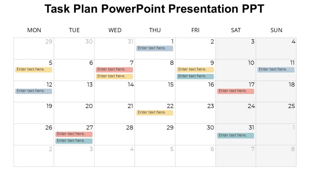 Task Plan PowerPoint Presentation PPT : 100% Editable PPTx