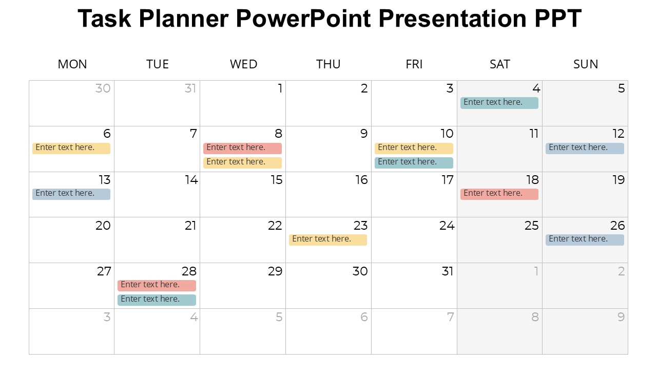 Task Planner PowerPoint Presentation PPT - PPTUniverse