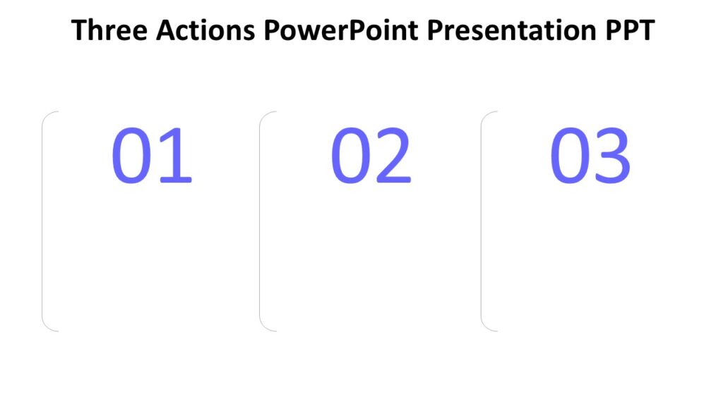 Three Actions PowerPoint Presentation PPT - PPTUniverse
