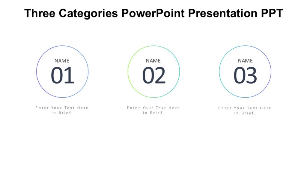 Three Categories PowerPoint Presentation PPT - PPTUniverse