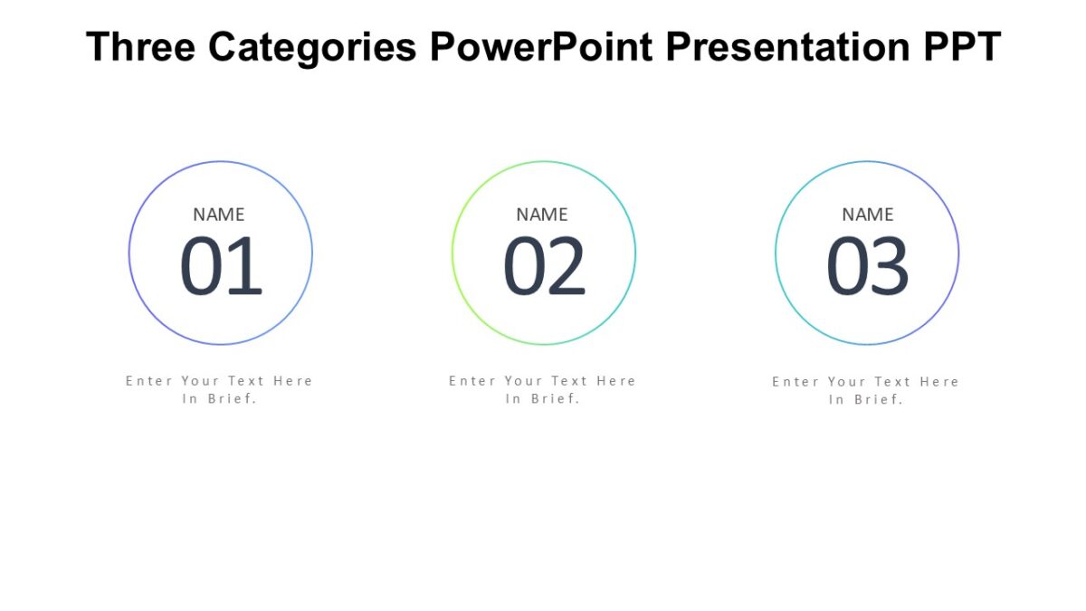 Three Categories PowerPoint Presentation PPT - PPTUniverse